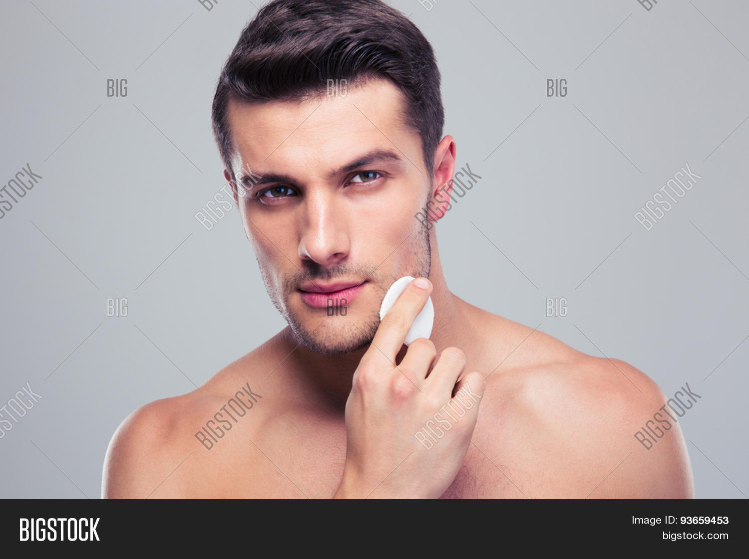 Man Cleaning Face Skin Image & Photo (Free Trial) | Bigstock