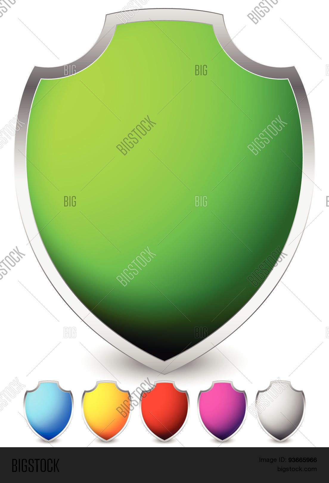 Glossy, Blank Shield Vector & Photo (Free Trial) | Bigstock