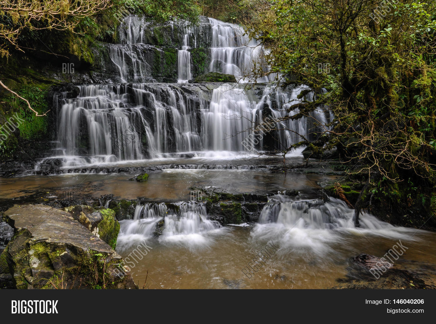 Purakaunui Falls Image & Photo (Free Trial) | Bigstock