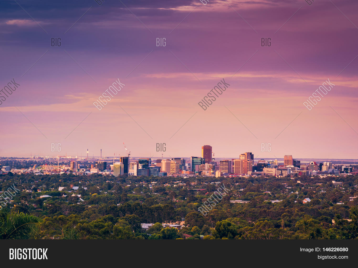 Adelaide City View Image & Photo (Free Trial) | Bigstock