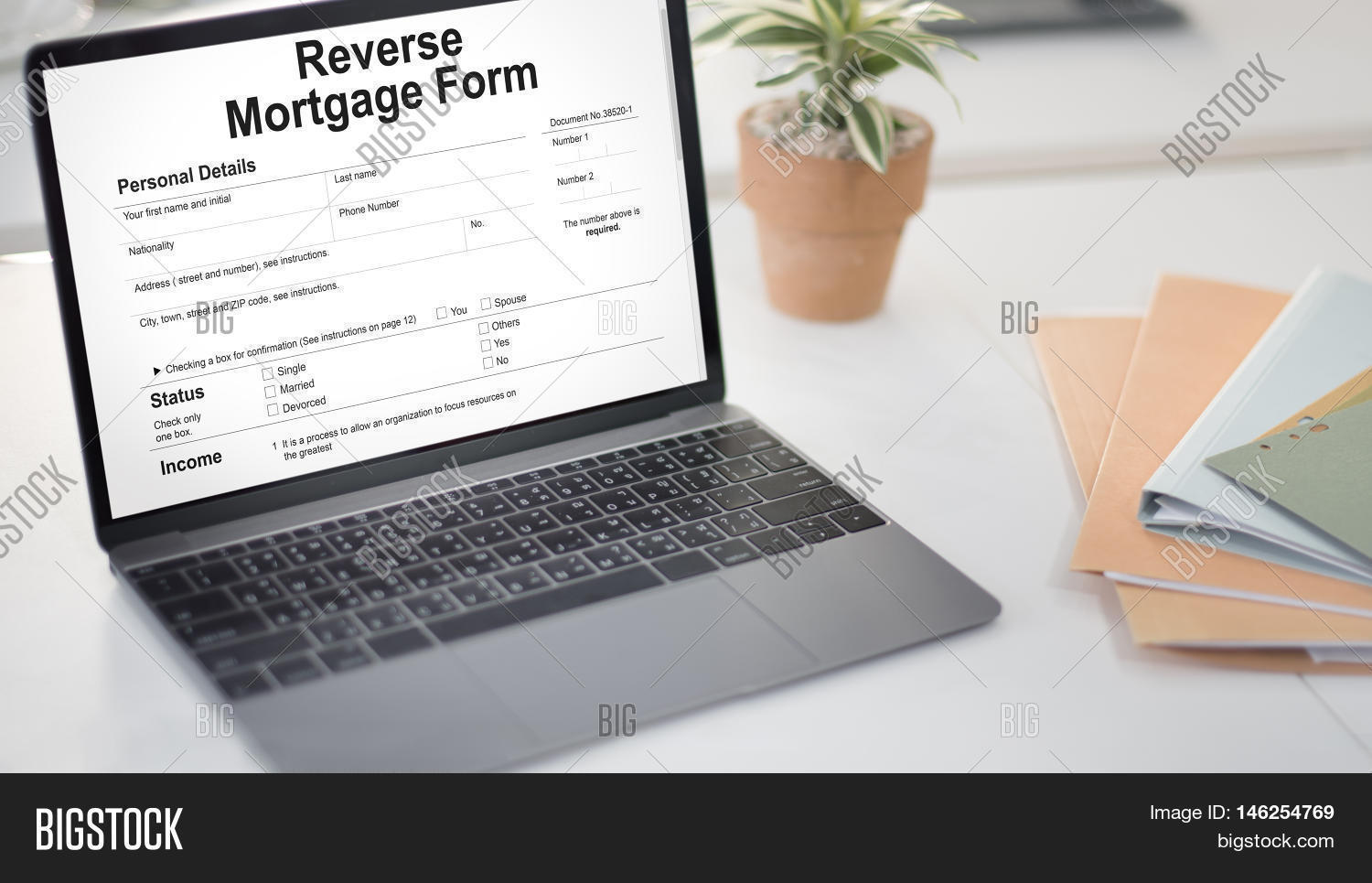 Reverse Mortgage Form Image & Photo (Free Trial) | Bigstock