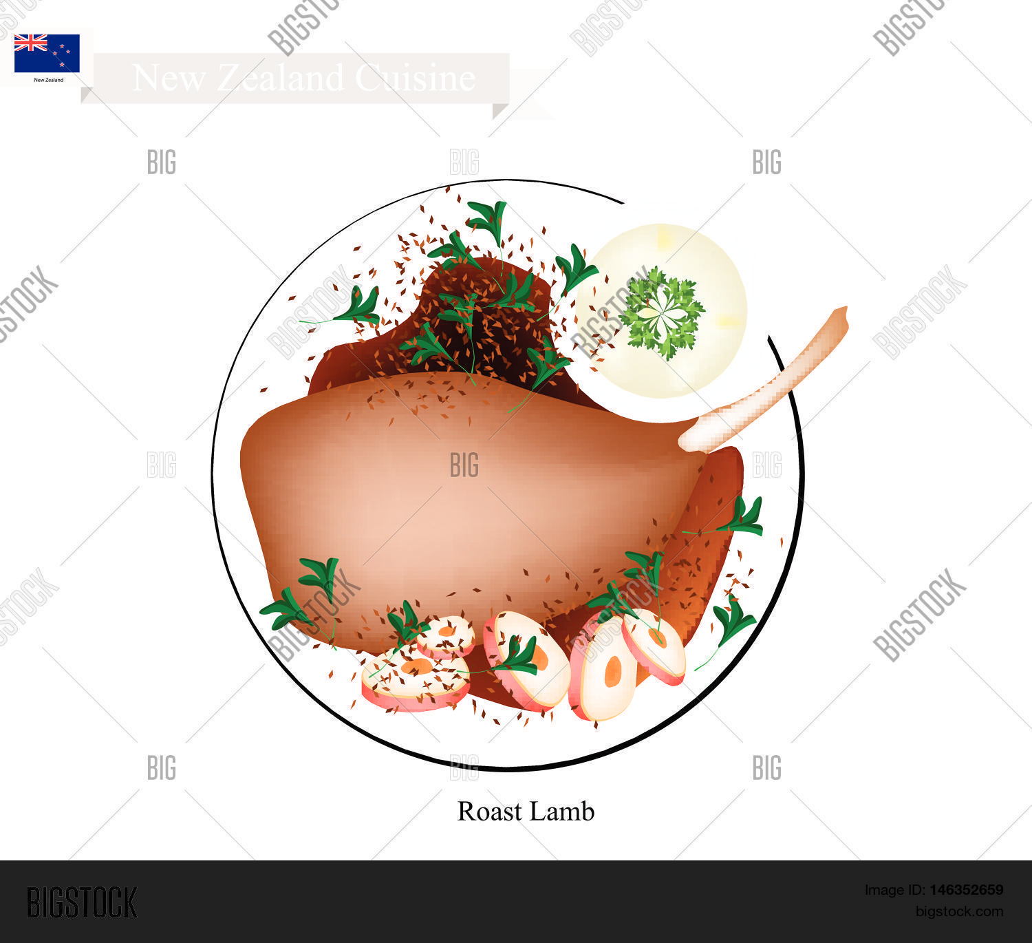 New Zealand Cuisine Vector & Photo (Free Trial) | Bigstock