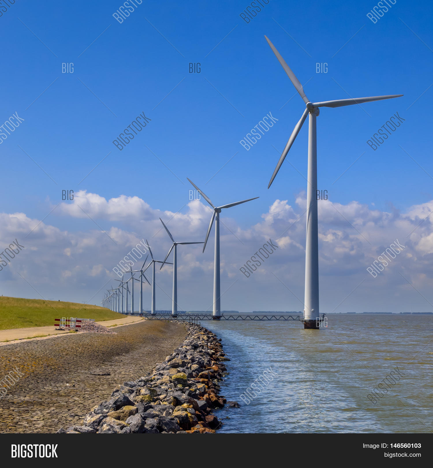 Row Wind Turbines Image & Photo (Free Trial) | Bigstock