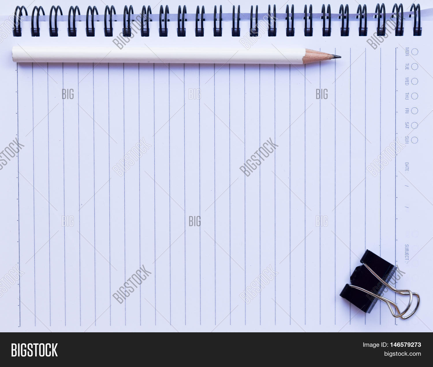 Notebook Paper White Image & Photo (Free Trial) | Bigstock
