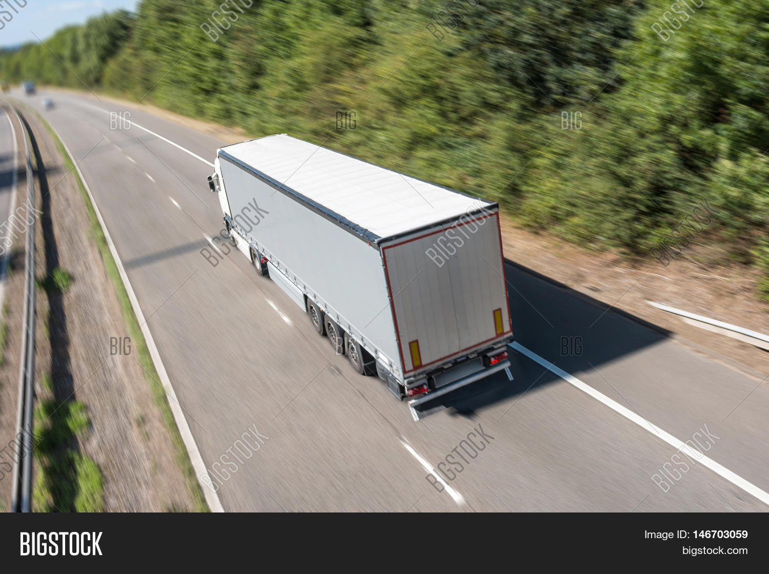 Grey Lorry Motion On Image & Photo (Free Trial) | Bigstock