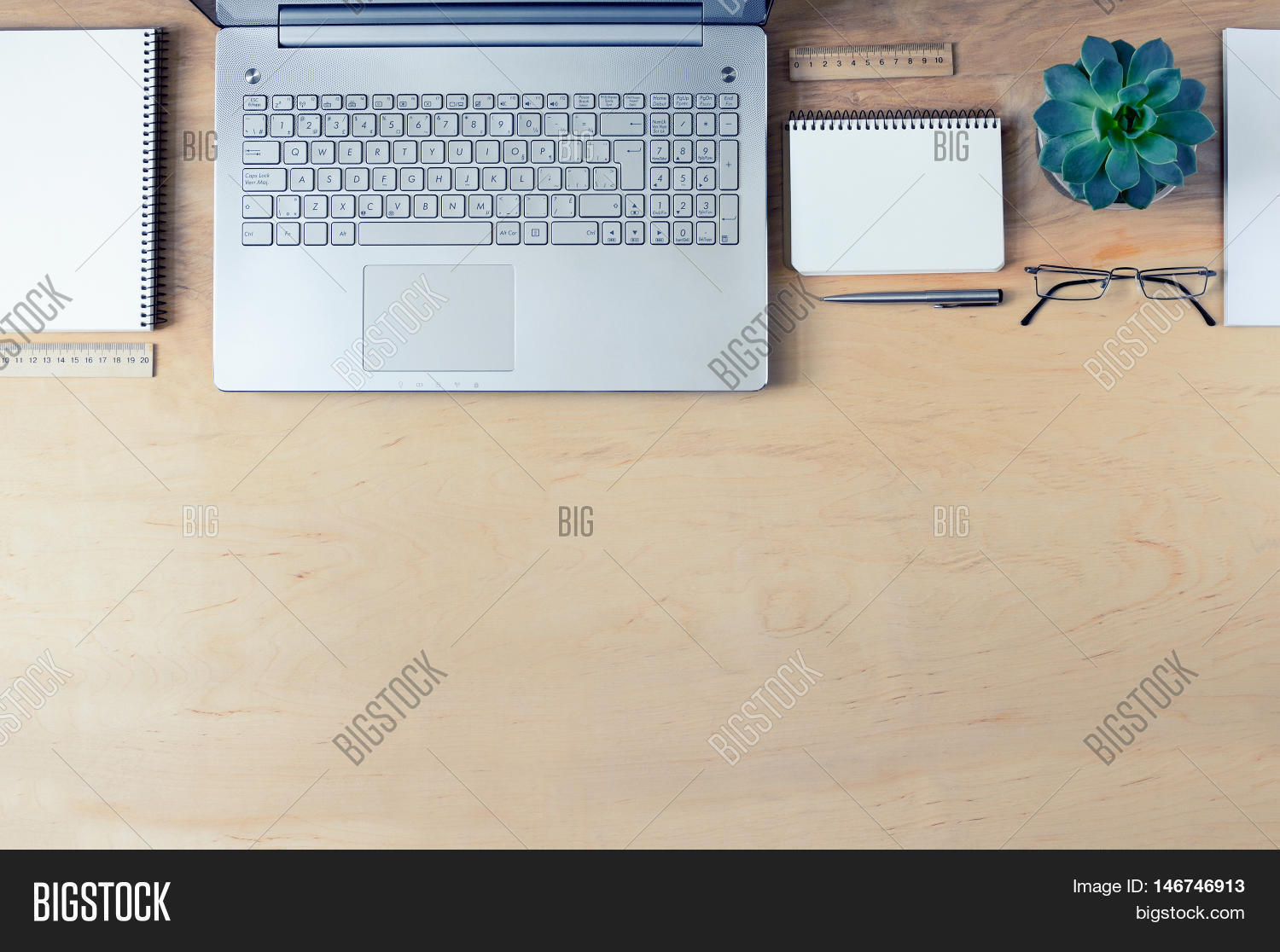 Working Table Top View Image & Photo (Free Trial) | Bigstock