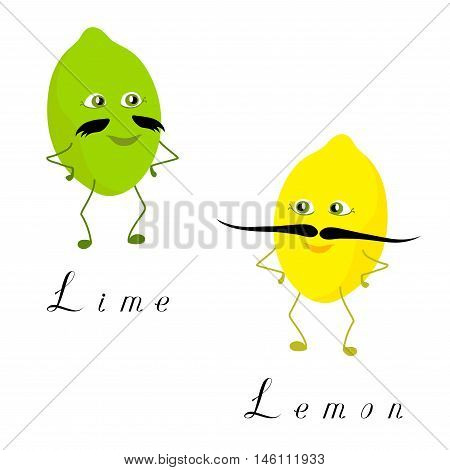 Set Fruit Cartoon Vector & Photo (Free Trial) | Bigstock