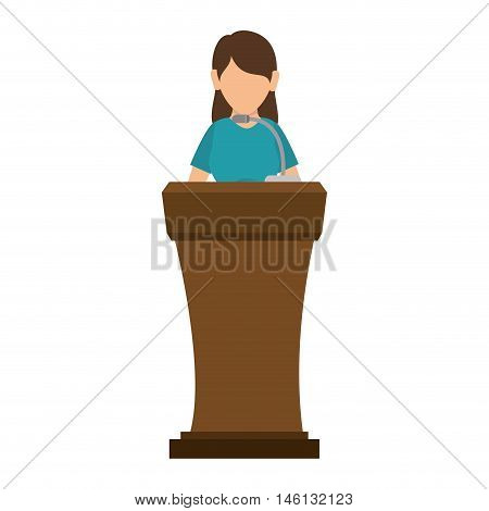 Avatar Orator Woman Vector & Photo (Free Trial) | Bigstock