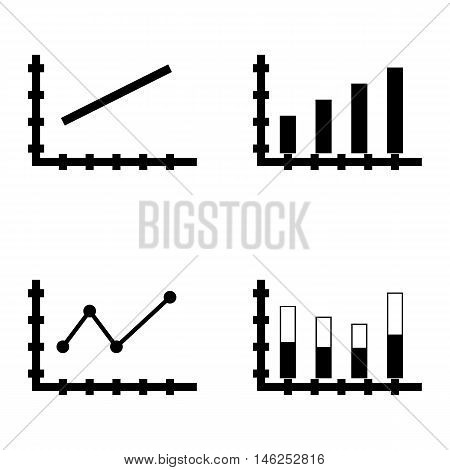 Set Statistics Icons Vector & Photo (Free Trial) | Bigstock