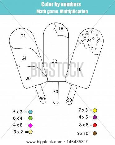 Coloring Page Ice Vector & Photo (Free Trial) | Bigstock