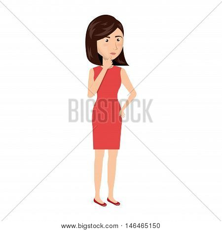 Avatar Woman Thinking Vector & Photo (Free Trial) | Bigstock