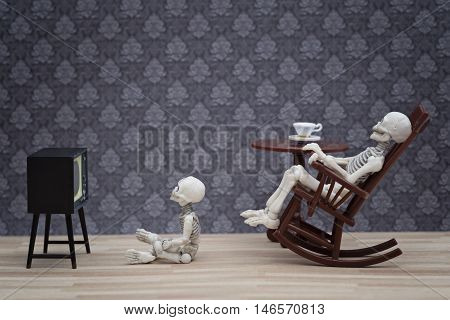 Skeleton Rocking Chair Image & Photo (Free Trial) | Bigstock