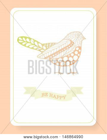 Cute Doodle Be Happy Vector & Photo (Free Trial) | Bigstock