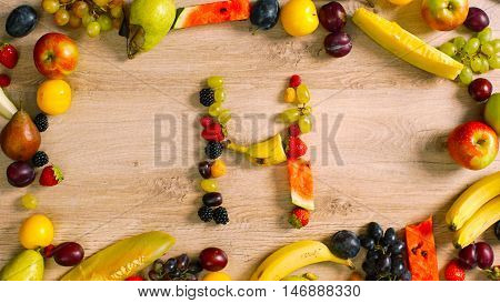 Fruits Made Letter H. Image & Photo (Free Trial) | Bigstock