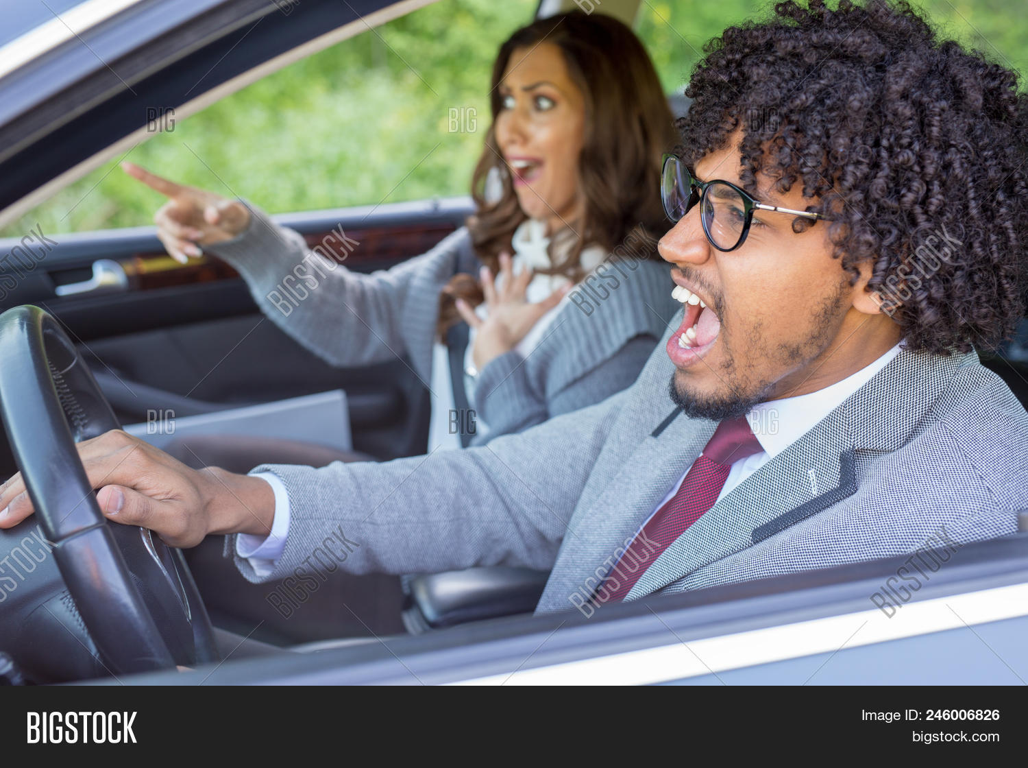 Angry Driver Honking Image & Photo (Free Trial) | Bigstock