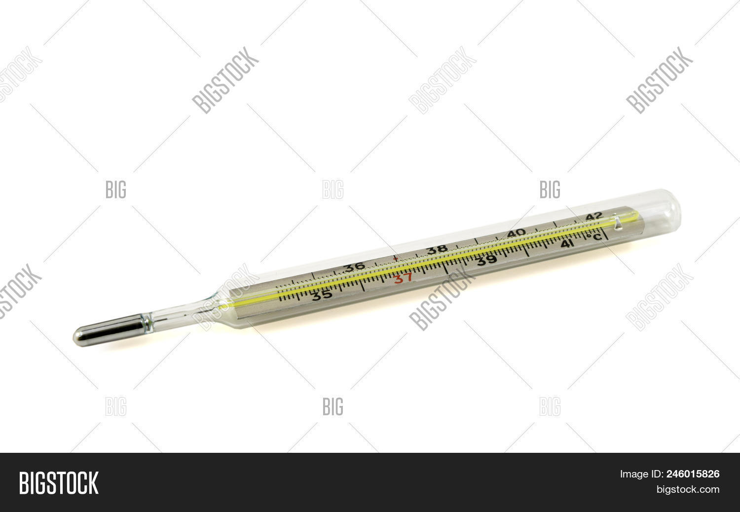 Thermometer On White Image & Photo (Free Trial) | Bigstock