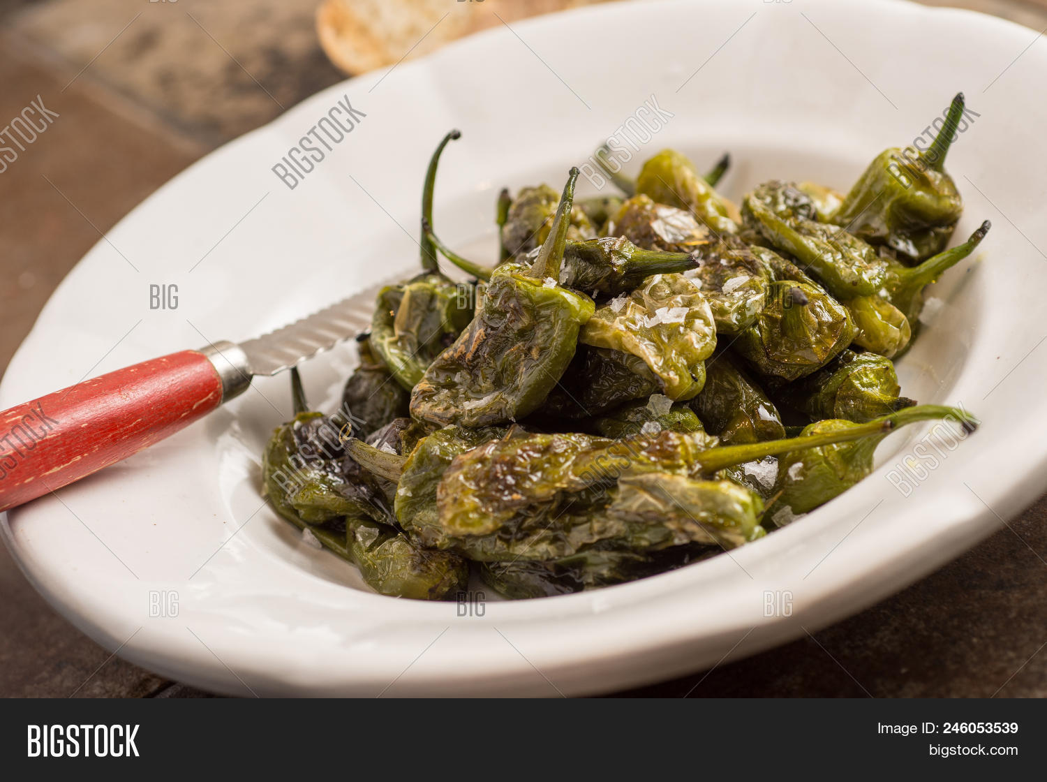 Green Padron Peppers. Image & Photo (Free Trial) | Bigstock