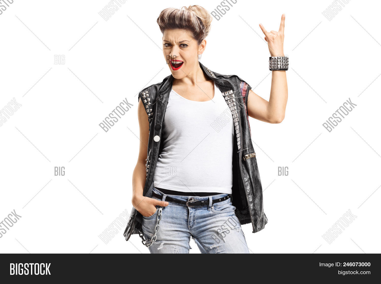 Female Punker Making Image & Photo (Free Trial) | Bigstock