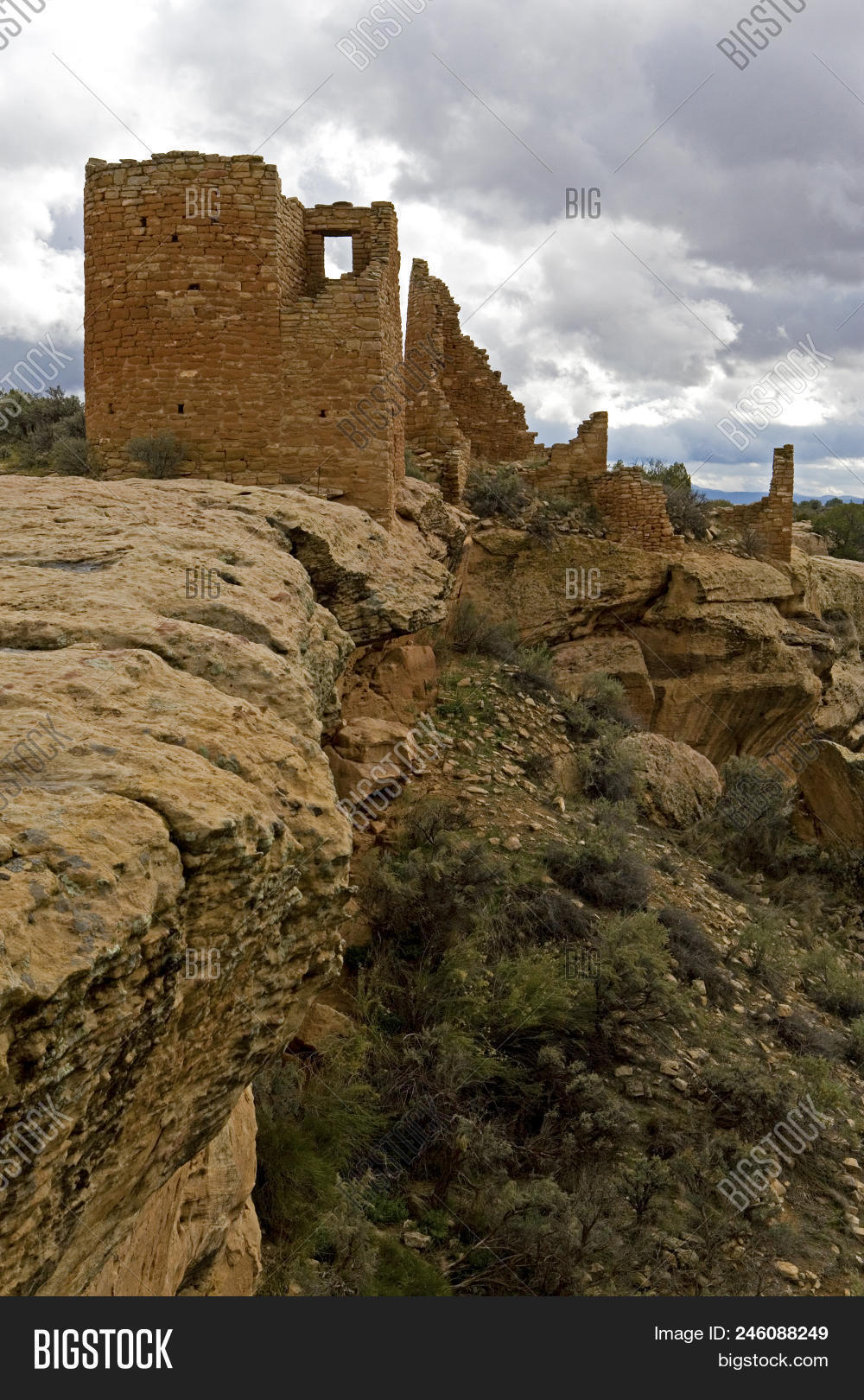 Cliffside Ruins Image & Photo (Free Trial) | Bigstock