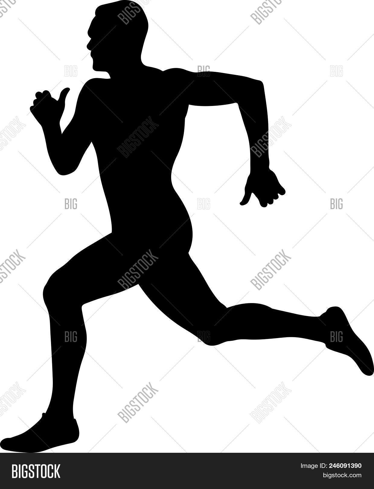 Sprinter Silhouette Clip Art