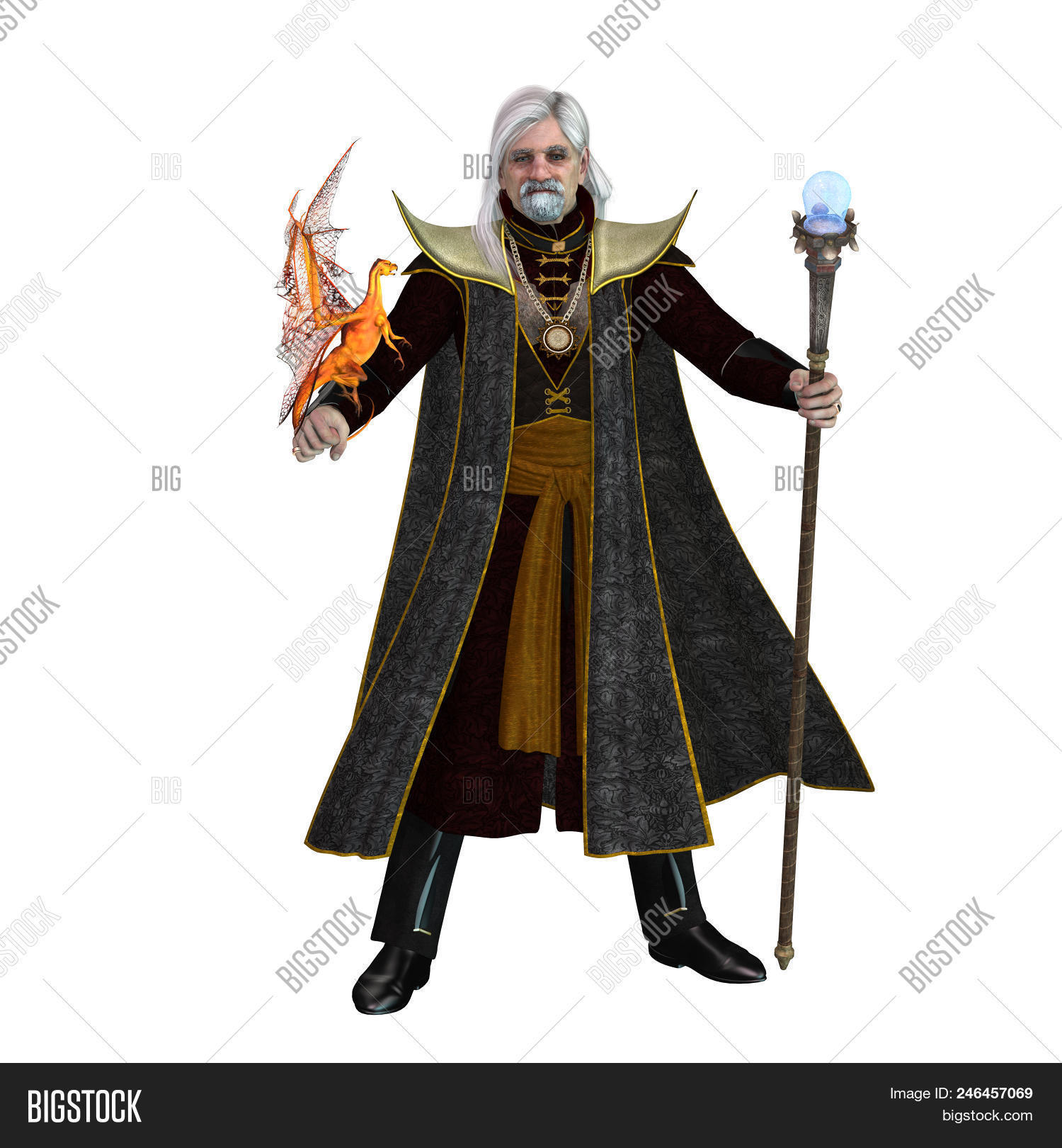 Magic Wizard On White Image & Photo (Free Trial) | Bigstock