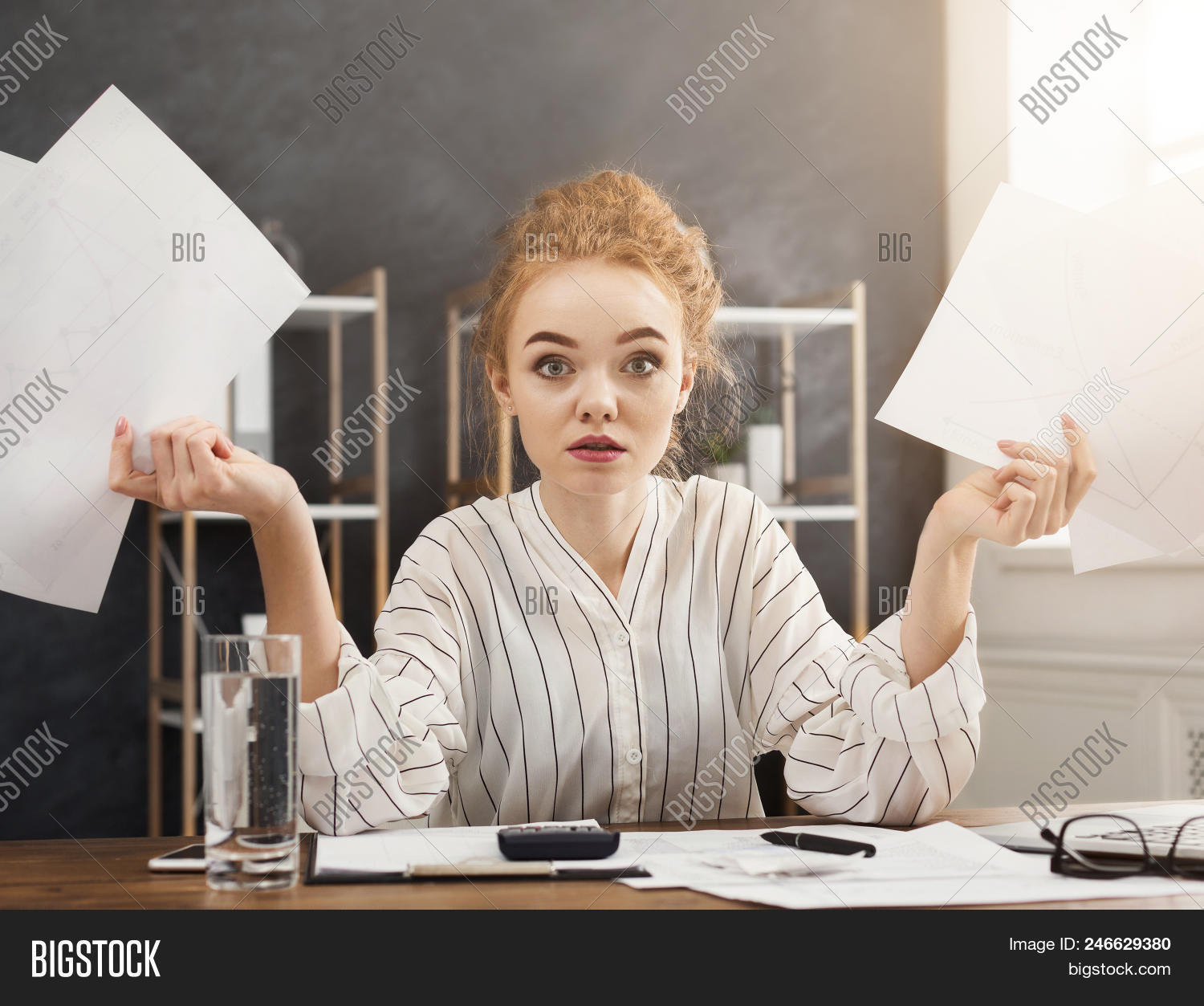 Sad Woman Secretary Image & Photo (Free Trial) | Bigstock