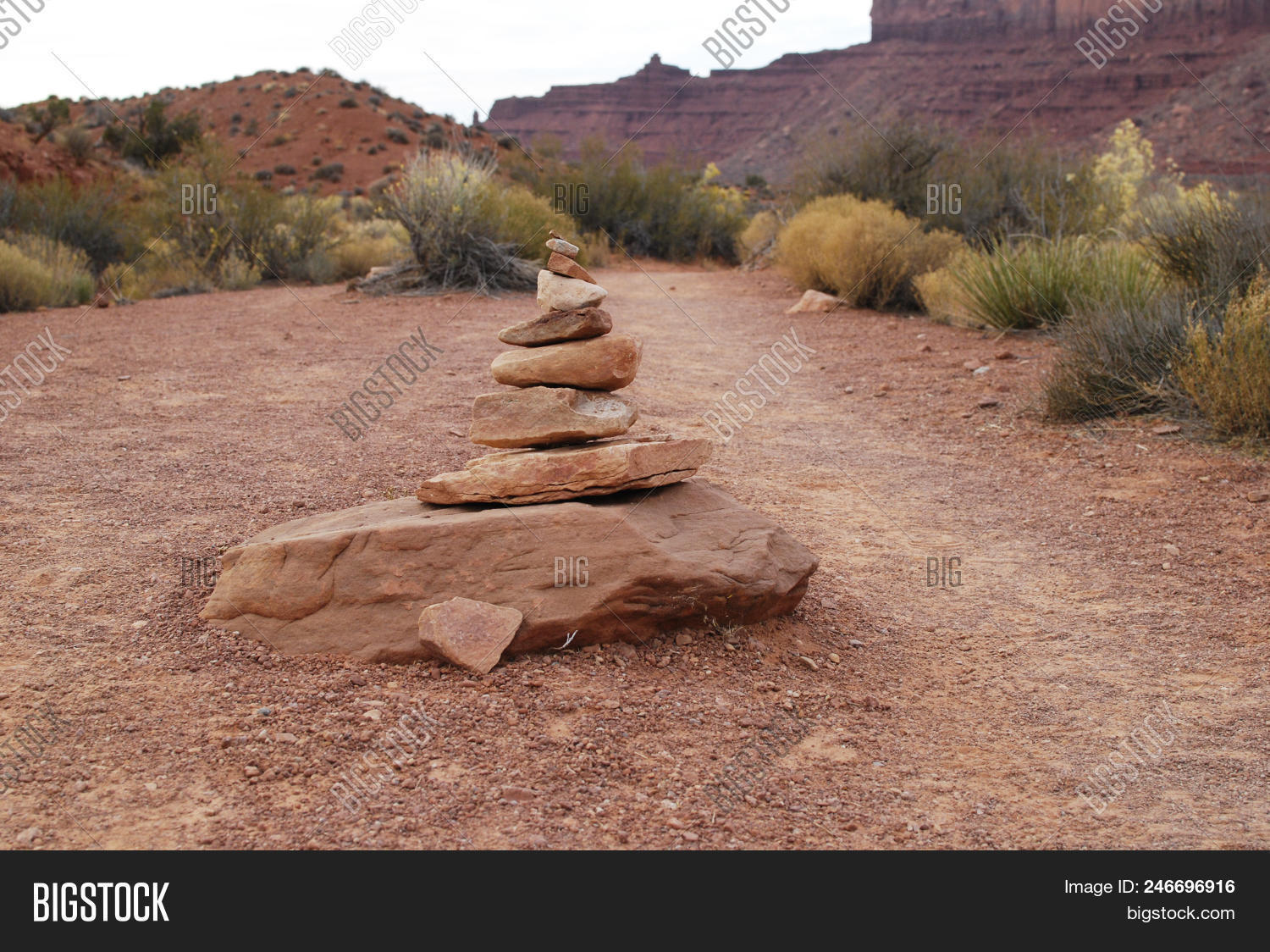 Cairn, Pile Stones Red Image & Photo (Free Trial) | Bigstock