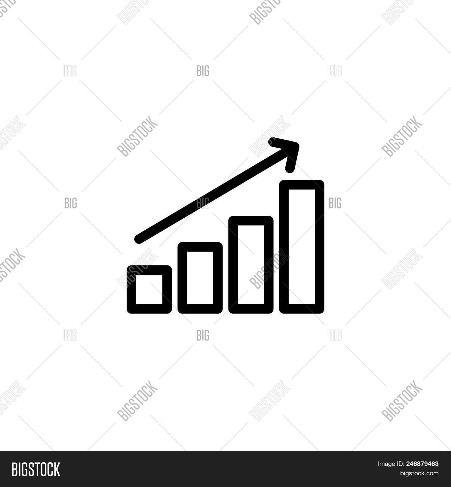 Chart Vector Icon On Vector & Photo (Free Trial) | Bigstock
