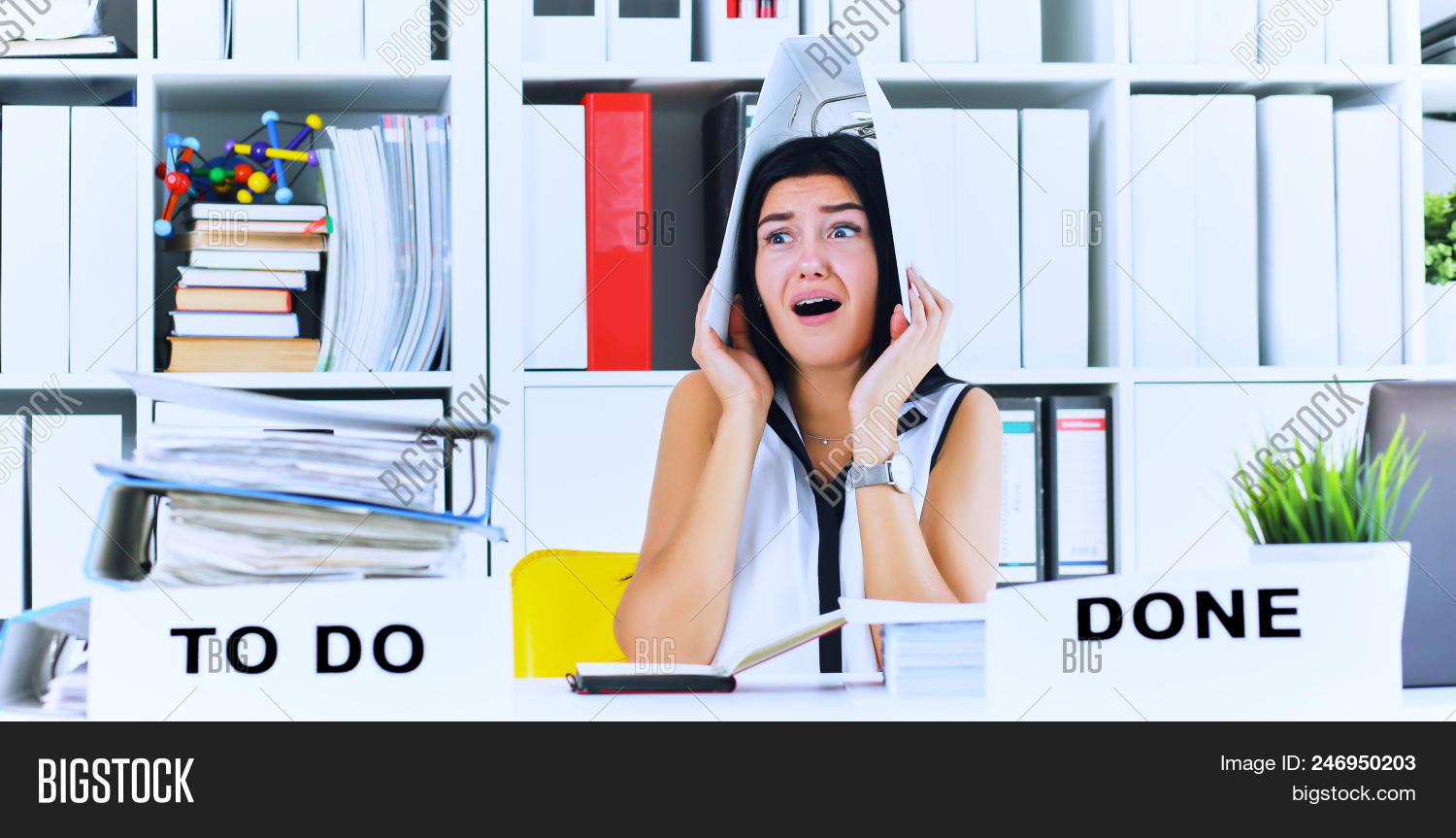 Funny Overworked Girl Image & Photo (Free Trial) | Bigstock
