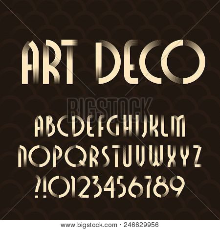 Art Deco Alphabet Vector & Photo (Free Trial) | Bigstock