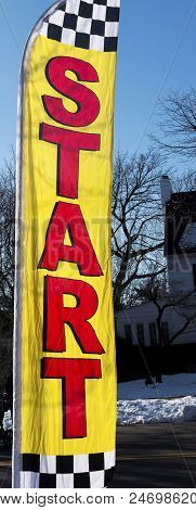 Yellow Red Start Sign Image & Photo (Free Trial) | Bigstock