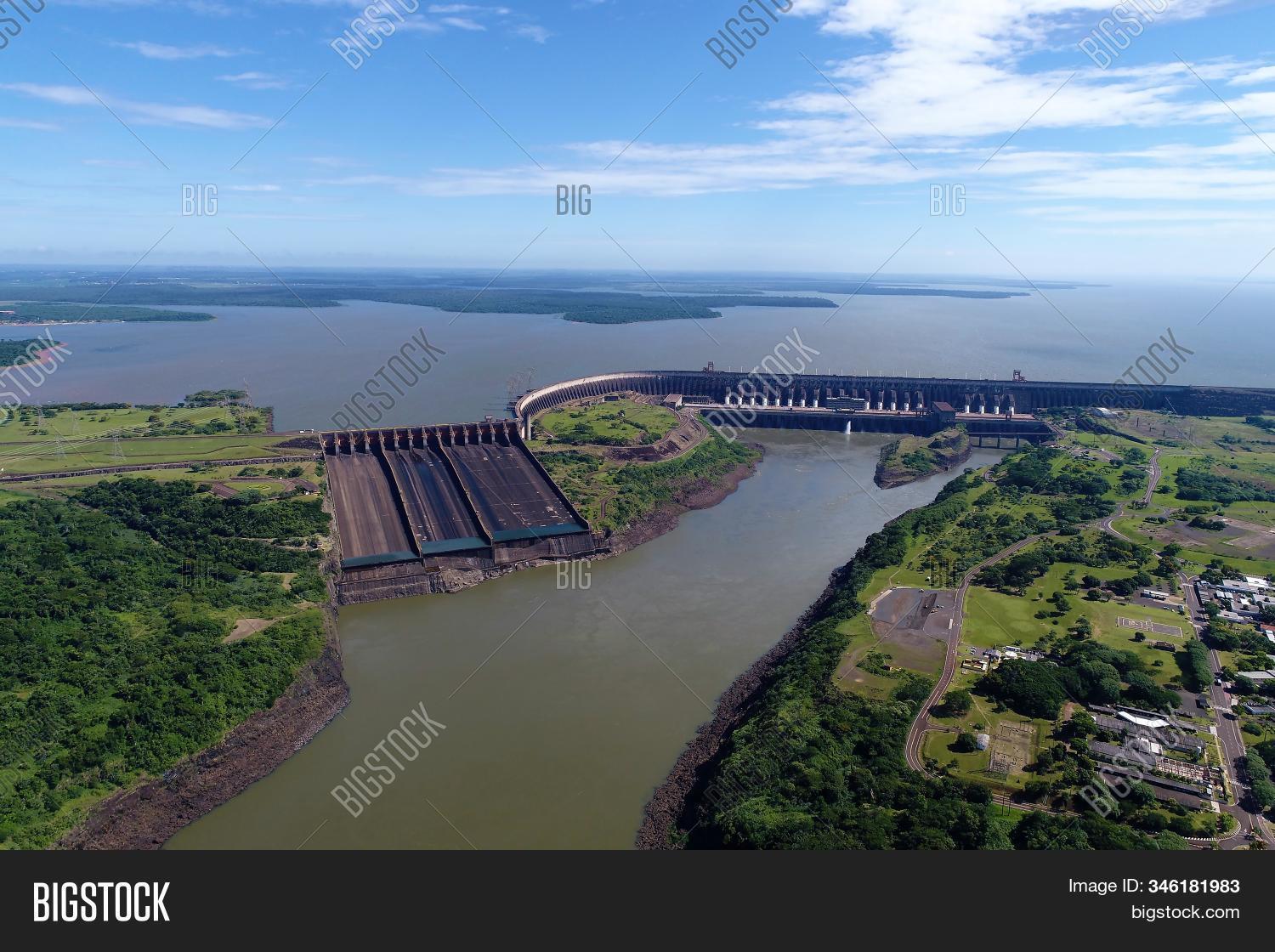Aerial View Itaipu Dam Image & Photo (Free Trial) | Bigstock