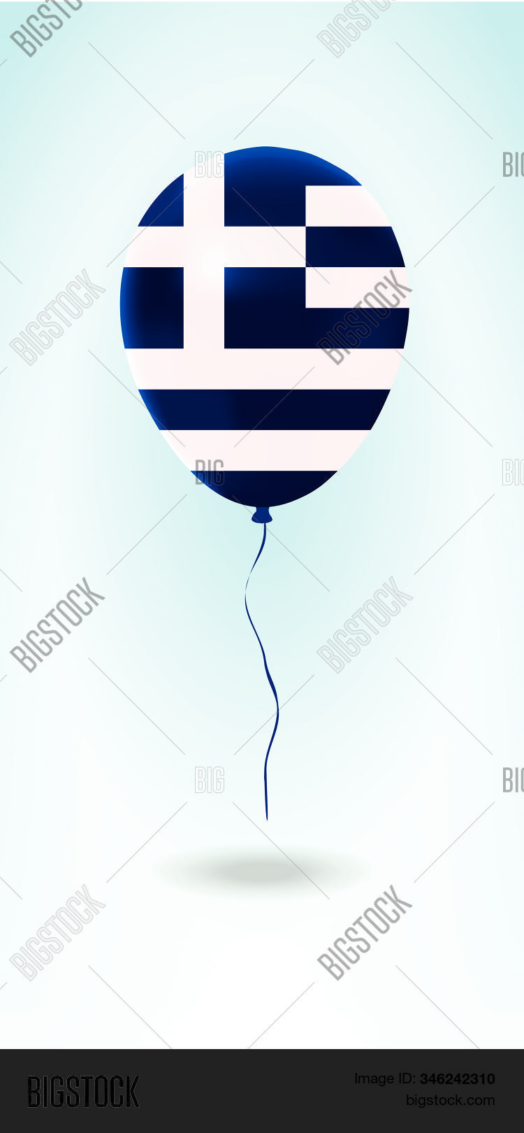 Greece Balloon Flag. Vector & Photo (Free Trial) | Bigstock
