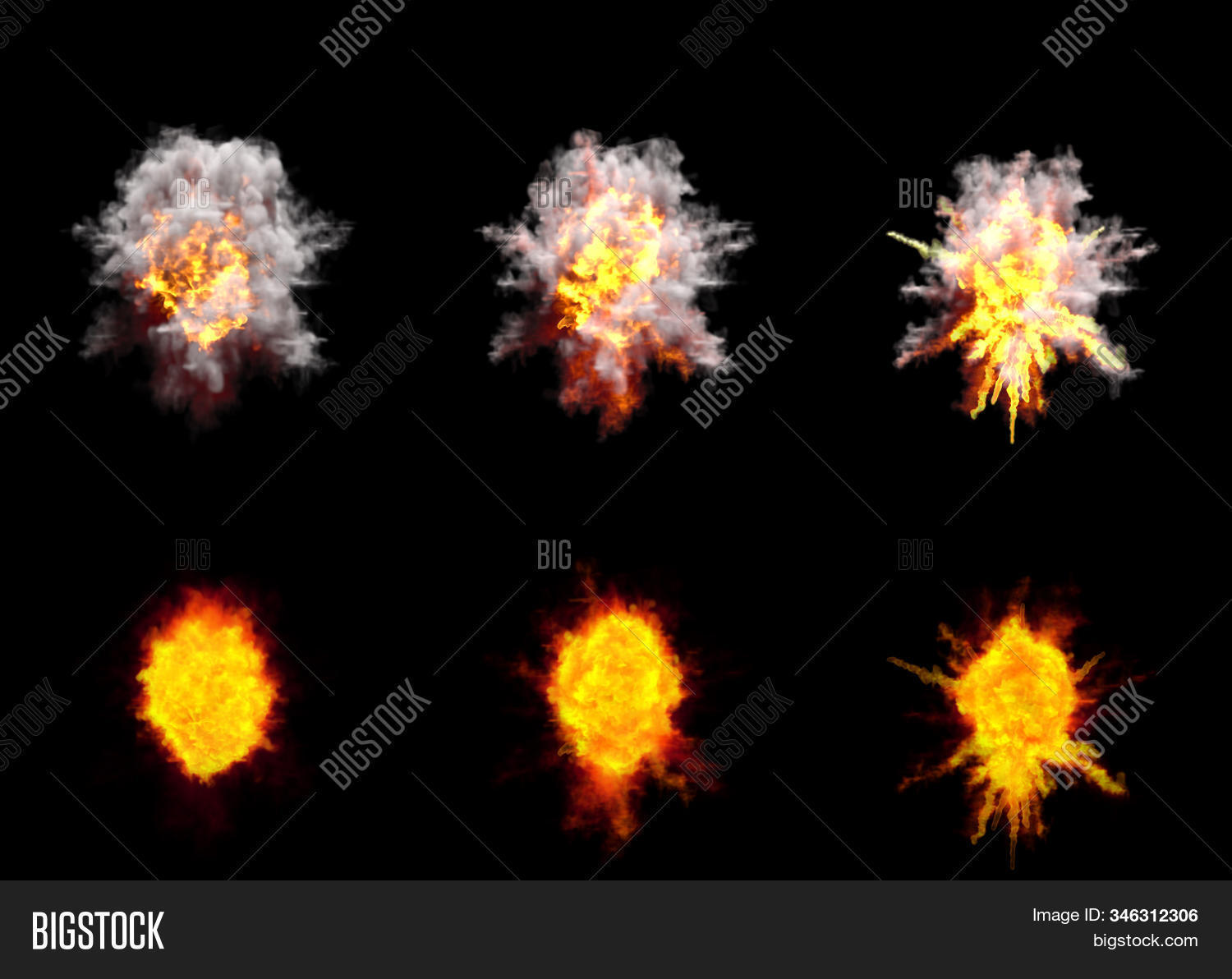 6 Round Explosions Image & Photo (Free Trial) | Bigstock