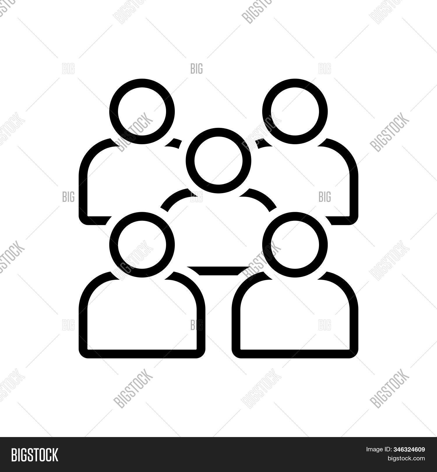 Black Line Icon Vector & Photo (Free Trial) | Bigstock