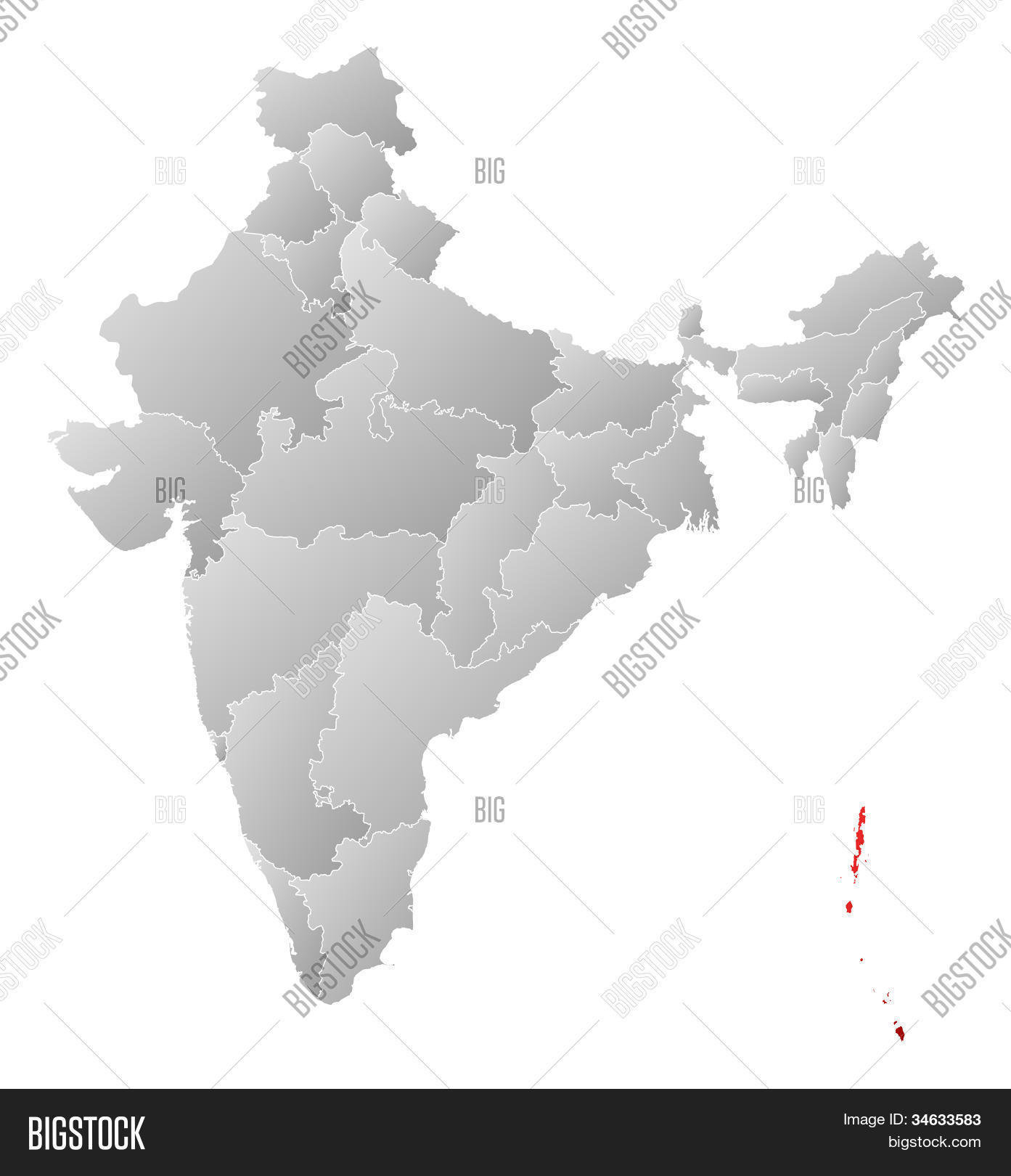 Map India, Andaman Image & Photo (Free Trial) | Bigstock