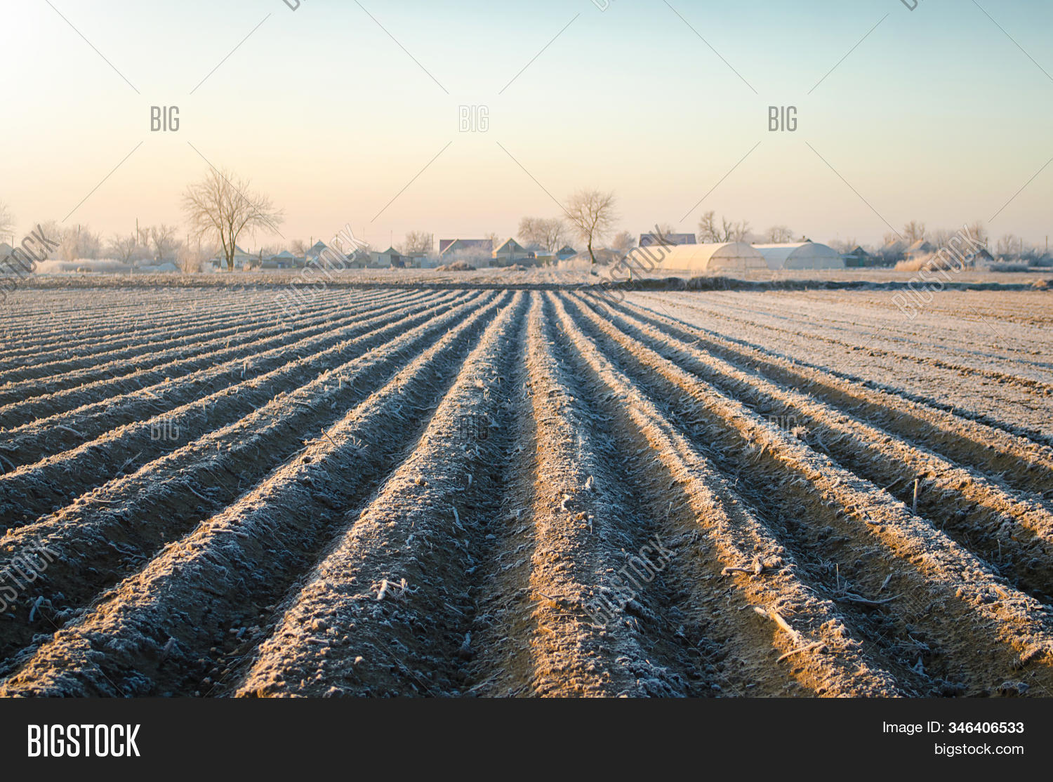 Winter Farm Field Image & Photo (Free Trial) | Bigstock