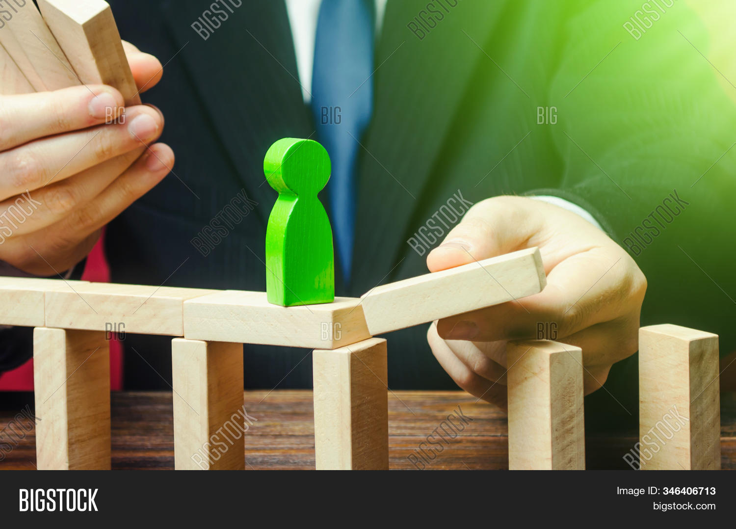 Businessman Builds Image & Photo (Free Trial) | Bigstock
