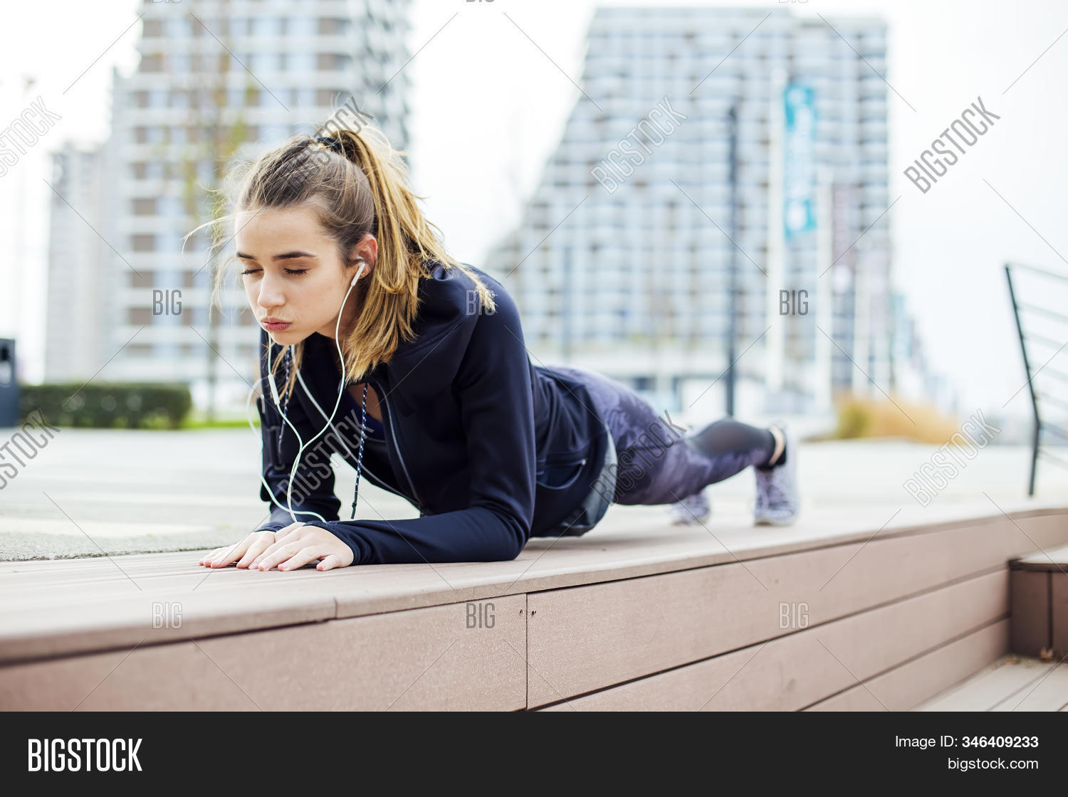 Fit Girl Doing Plank Image & Photo (Free Trial) | Bigstock