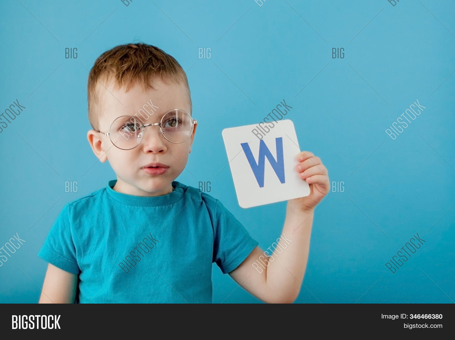Cute Little Boy Letter Image & Photo (Free Trial) | Bigstock