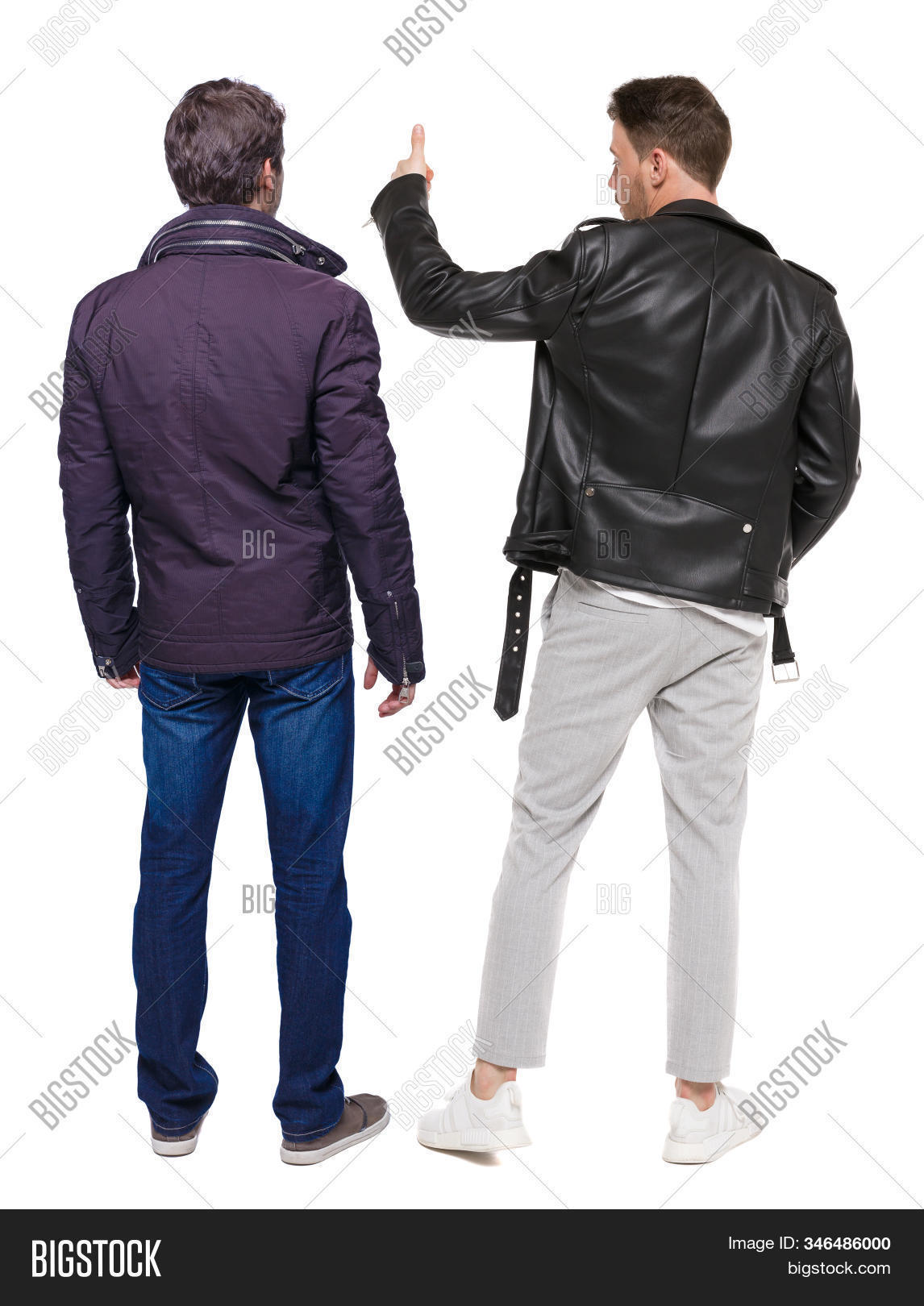 Back View Two Man Image & Photo (Free Trial) | Bigstock