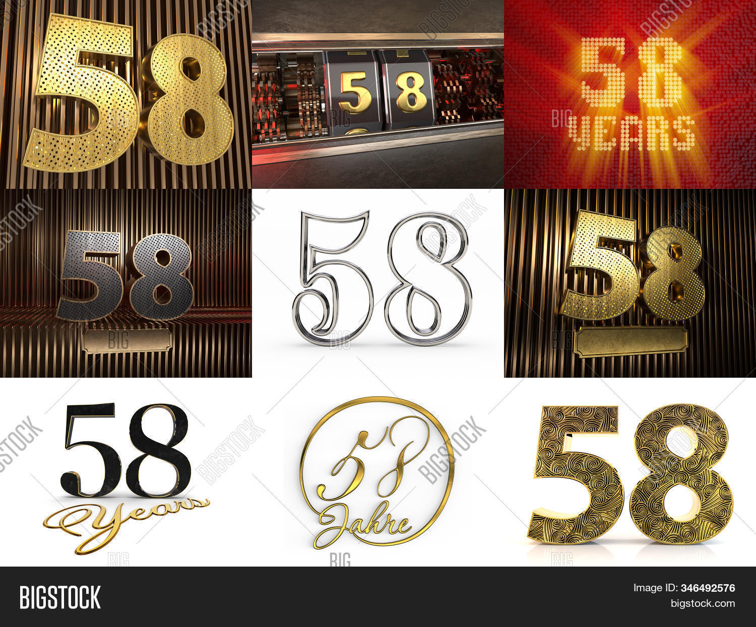Set Number 58 (number Image & Photo (Free Trial) | Bigstock