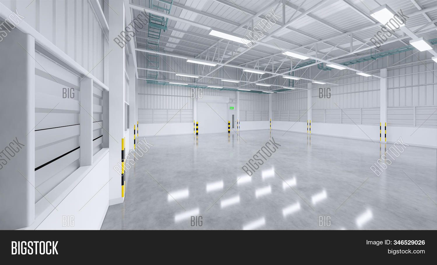 3d Rendering Warehouse Image & Photo (Free Trial) | Bigstock