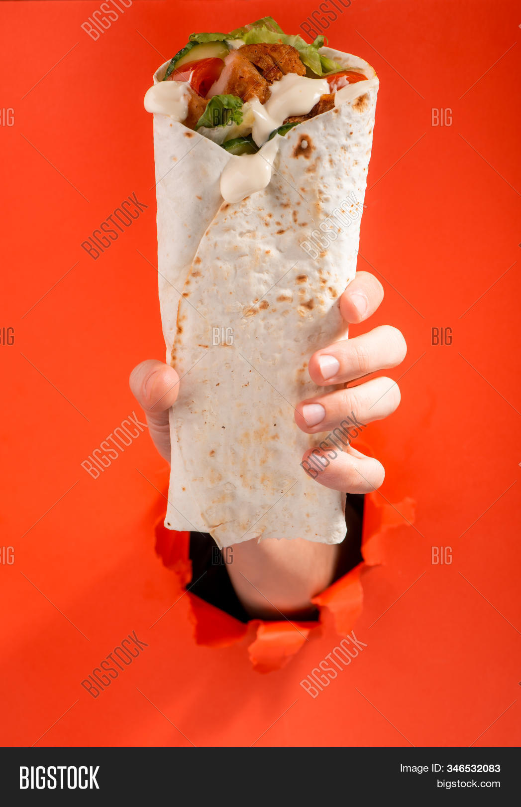 Hand Giving Doner Roll Image & Photo (Free Trial) | Bigstock