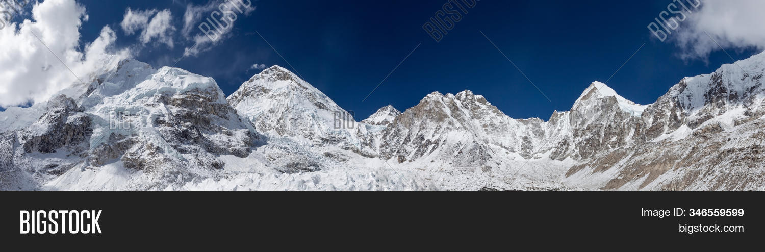 Mount Everest Panorama Image & Photo (Free Trial) | Bigstock
