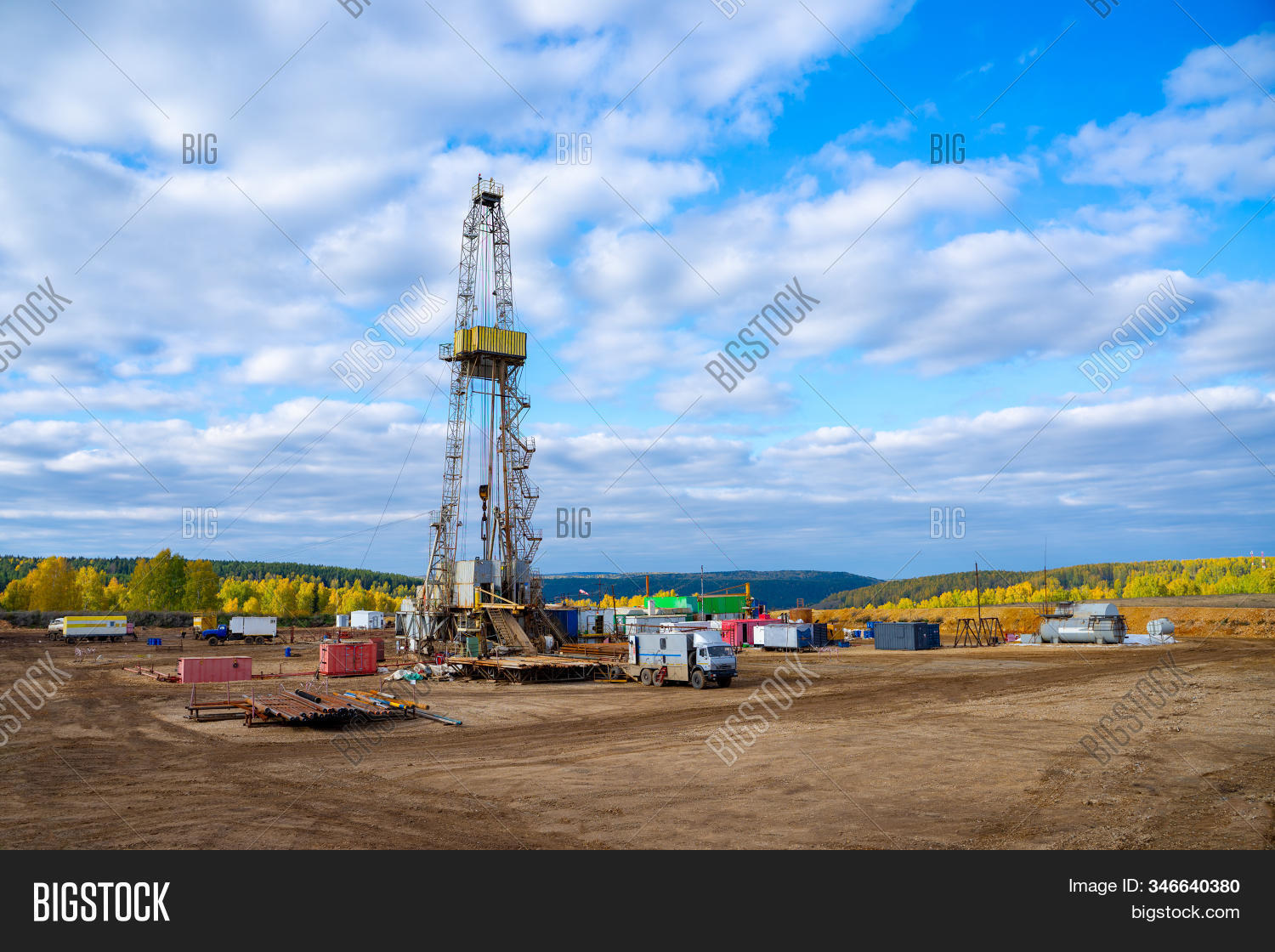 Oil Gas Drilling Rig. Image & Photo (Free Trial) | Bigstock