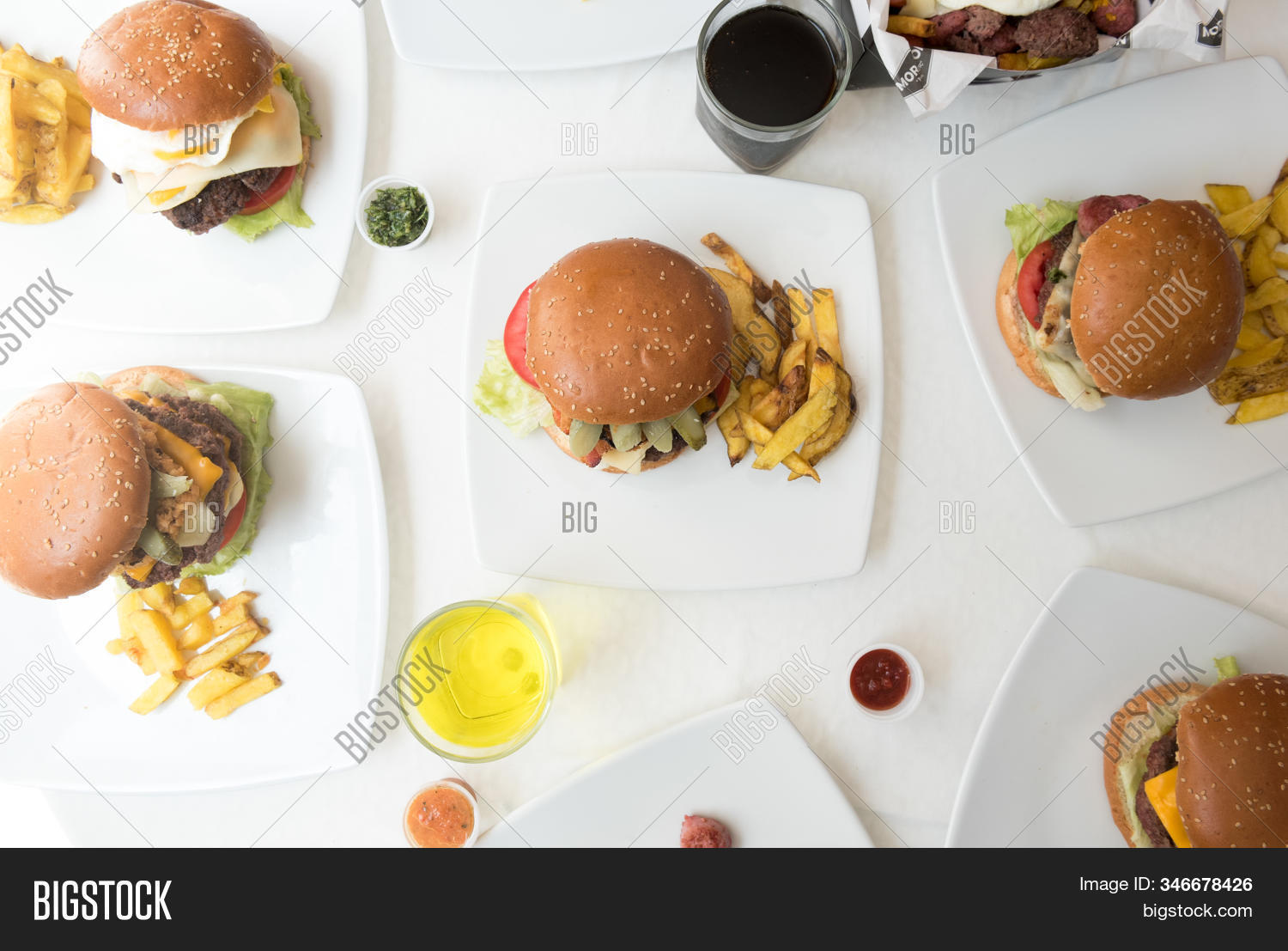 Hamburger Top View Image & Photo (Free Trial) | Bigstock