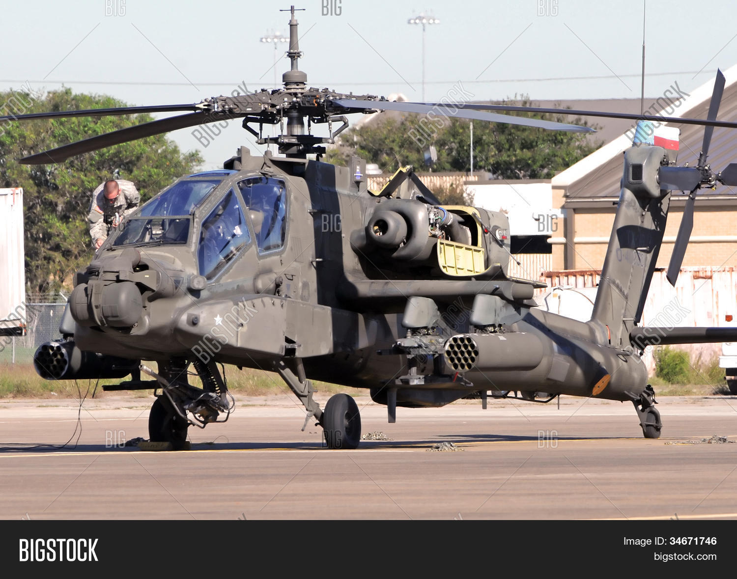 Apache Helicopter Pre- Image & Photo (Free Trial) | Bigstock