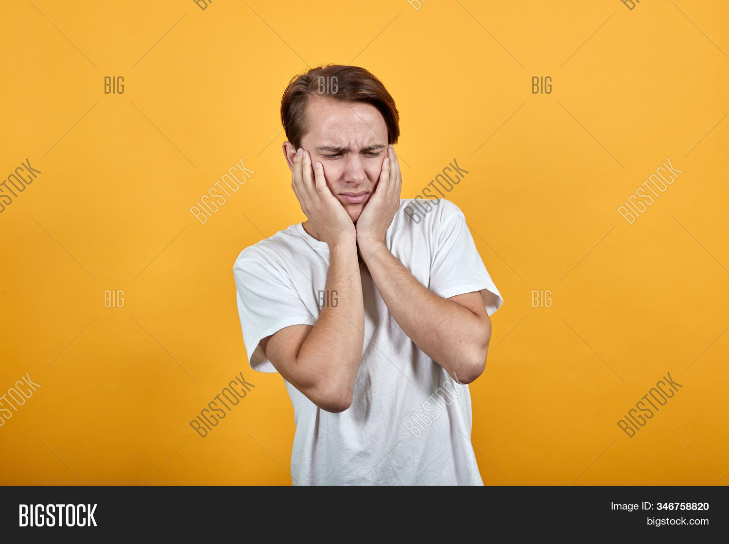 Sad Boy White T-short Image & Photo (Free Trial) | Bigstock