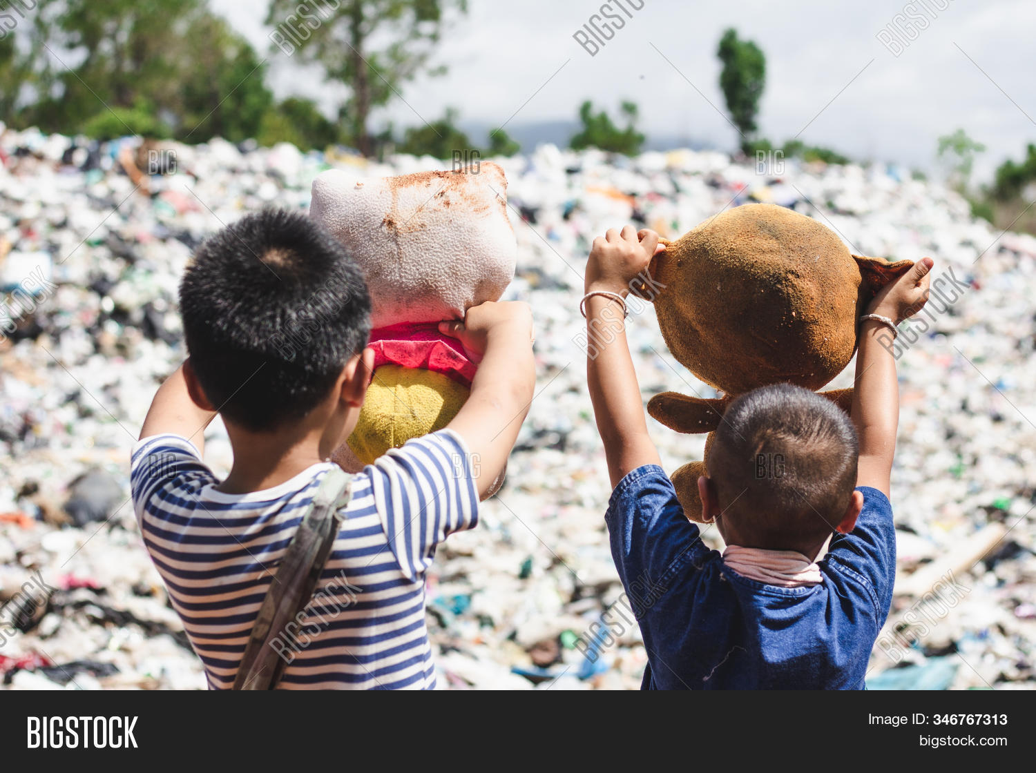 Poor Boy Collecting Image & Photo (Free Trial) | Bigstock